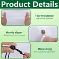 Garden Plant Protector Netting Cover with Zipper, 59x18 Inch Round ...