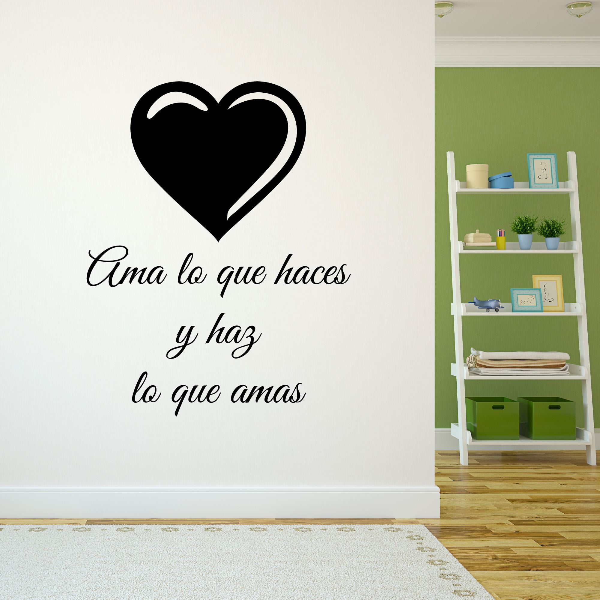 Spanish Wall Decals for Girls Bedroom - Ama lo que haces y haz lo que ...