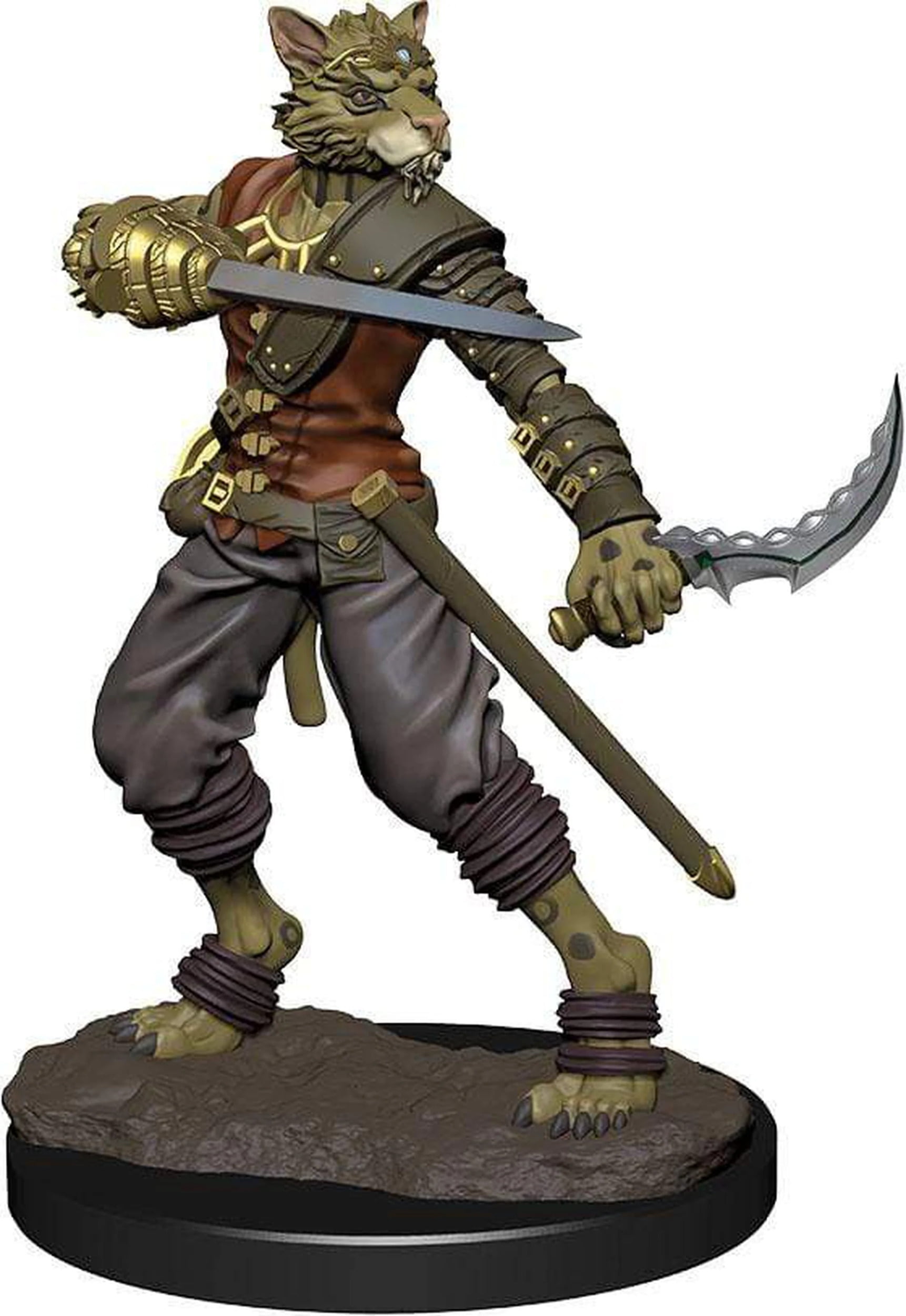 D&D Premium Painted Figure: W6 Male Tabaxi Rogue - Walmart.com