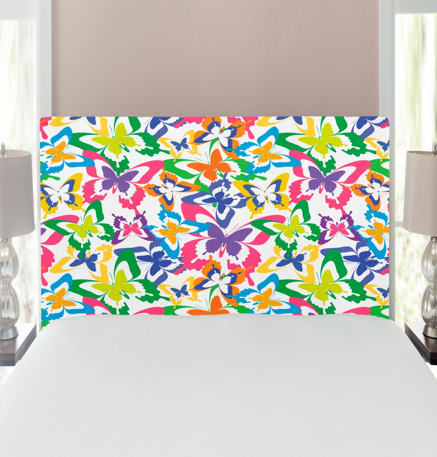 Butterfly Headboard, Different Sized Butterfly Silhouettes Sense of ...