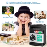 Piggy Bank for Kids, Electronic Cash Coin Money Saving Box, Money Bank ...