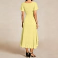 Dresses for Women, Chiffon High Low Midi Dress, V-Neck Ruffle Sleeve A ...