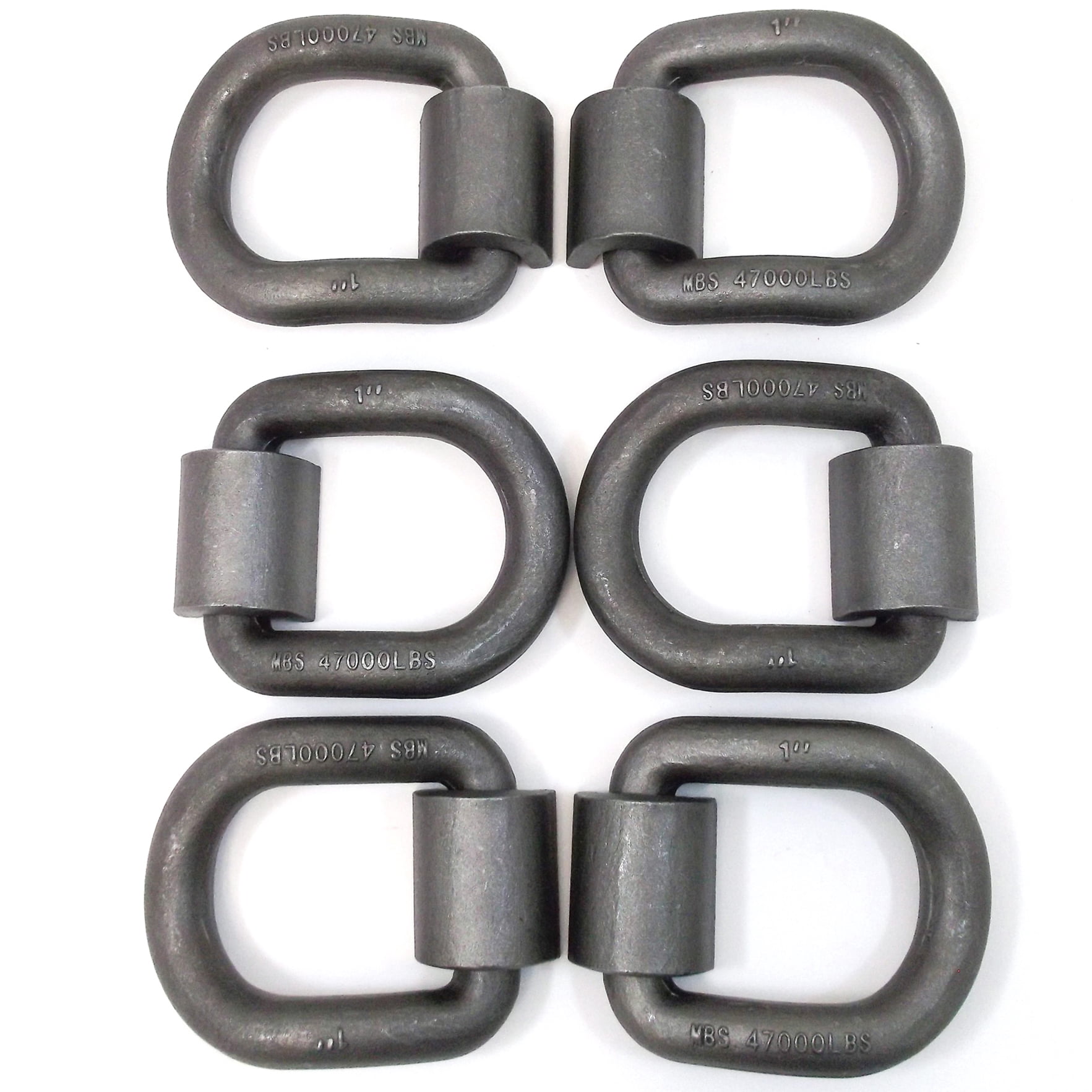Red Hound Auto 6-1 inches Forged Weld on D Ring Chain Tie Down 47,000 ...
