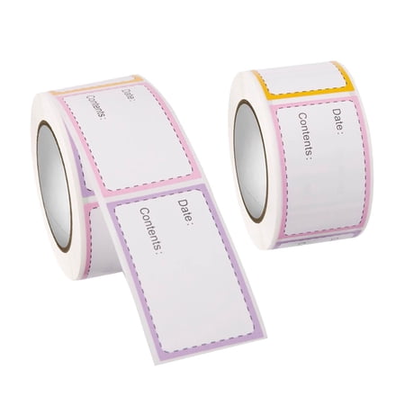 500 Pieces Freezer Food Labels Reminder Easy Clean 5x3cm Adhesive Write ...