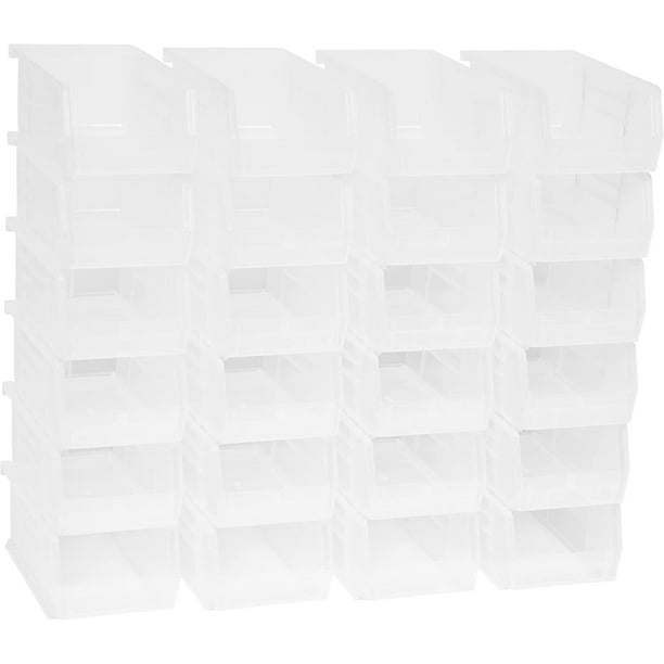 Akro-Mils Stackable Storage Bins, AkroBins Stacking Organizer, 7"x4"x3 ...