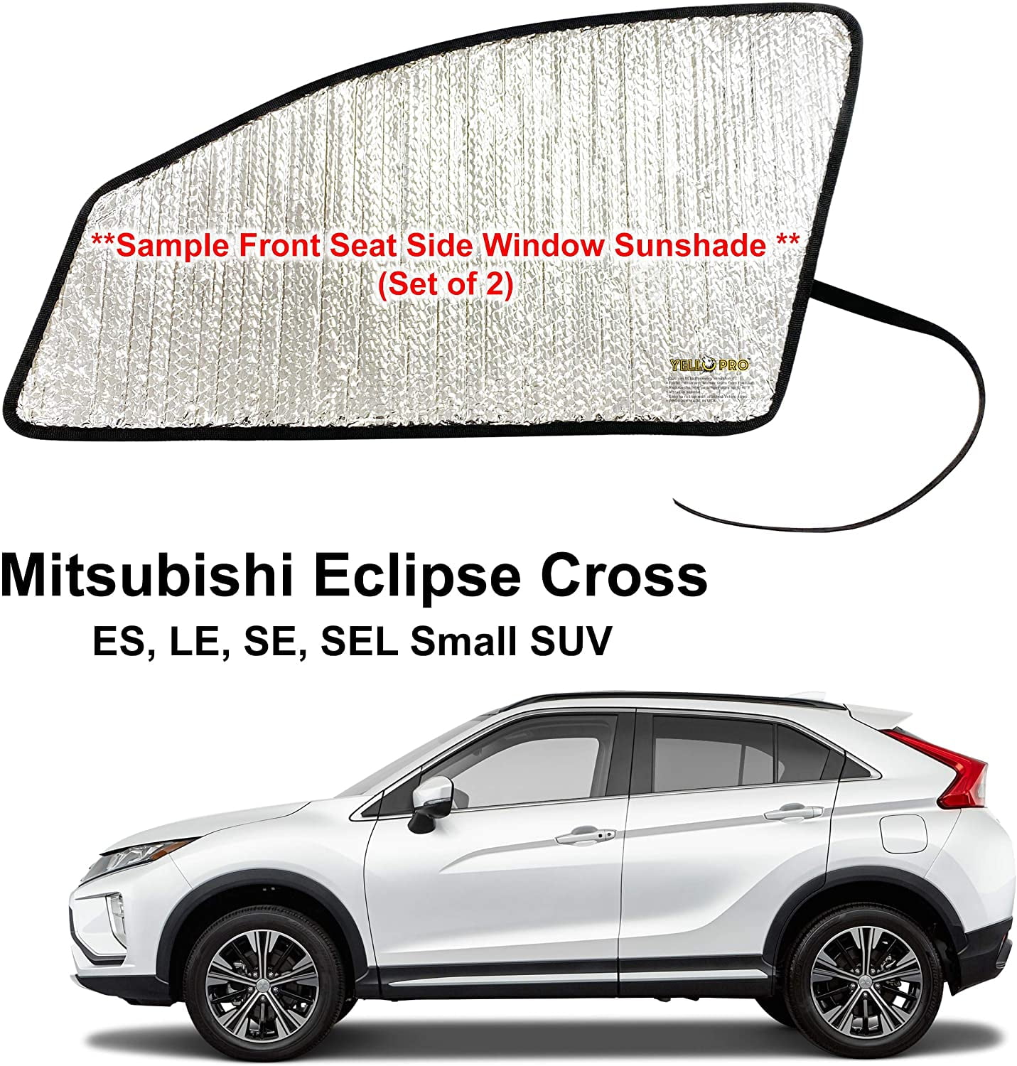 Front Side Sunshades for 2018-2021 Mitsubishi Eclipse Cross Small SUV ...