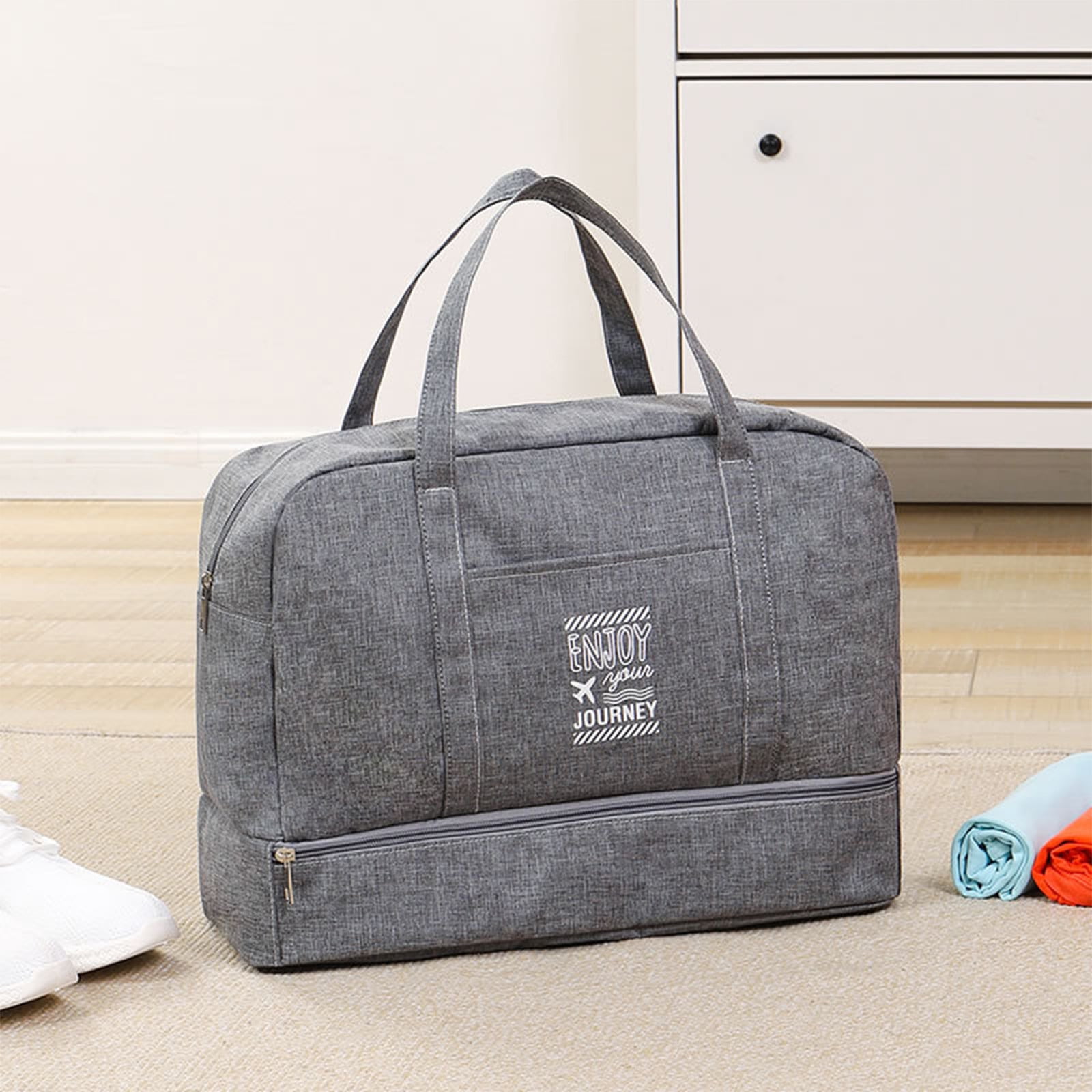 RKSTN Travel Duffel Bag,Sports Tote Gym Bag,Shoulder Weekender ...