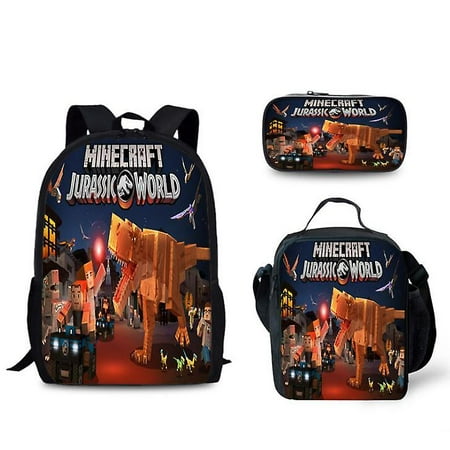 Minecraft School Bag Anime Notebook Laptop Backpack School Bag ...