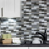 Aspect Peel and Stick Rustic Clay Matted Glass Backsplash Kit for ...
