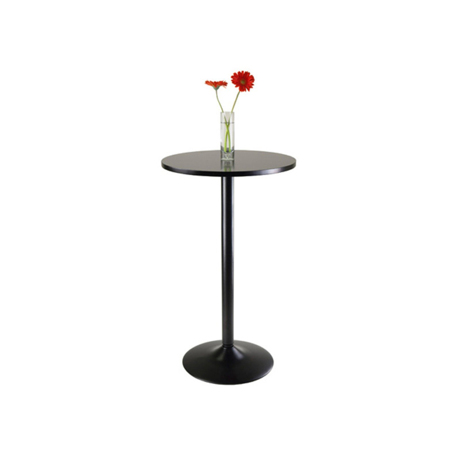 Obsidian 24 Round Pub Table Black Walmart Obsidian 24 Round Pub Table Black Walmart