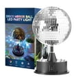 Urban Shop LED Rotating Mirror Disco Ball Table Lamp, Color-Changing ...