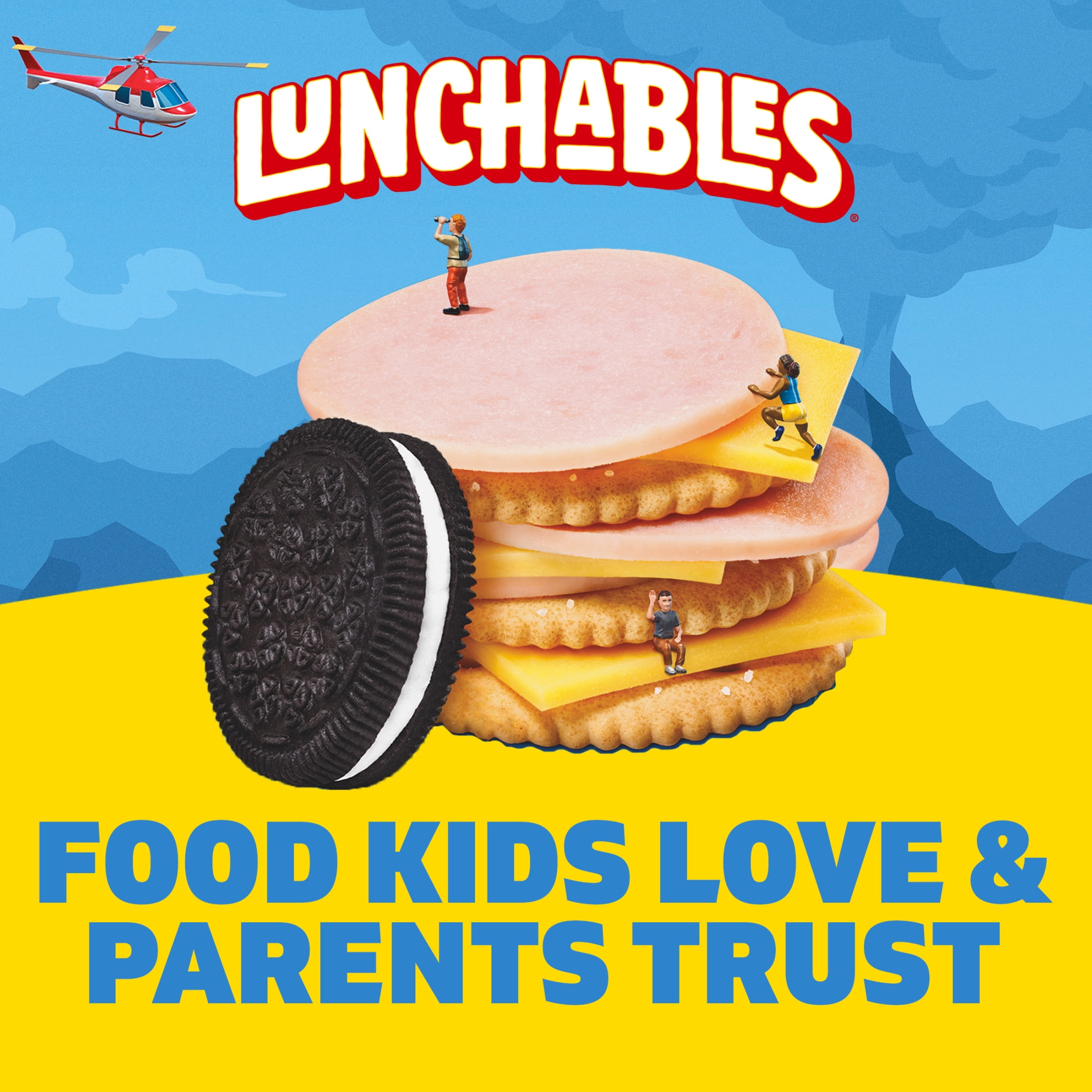 Lunchables Turkey & American Cheese Cracker Stackers Kids Lunch Snack ...