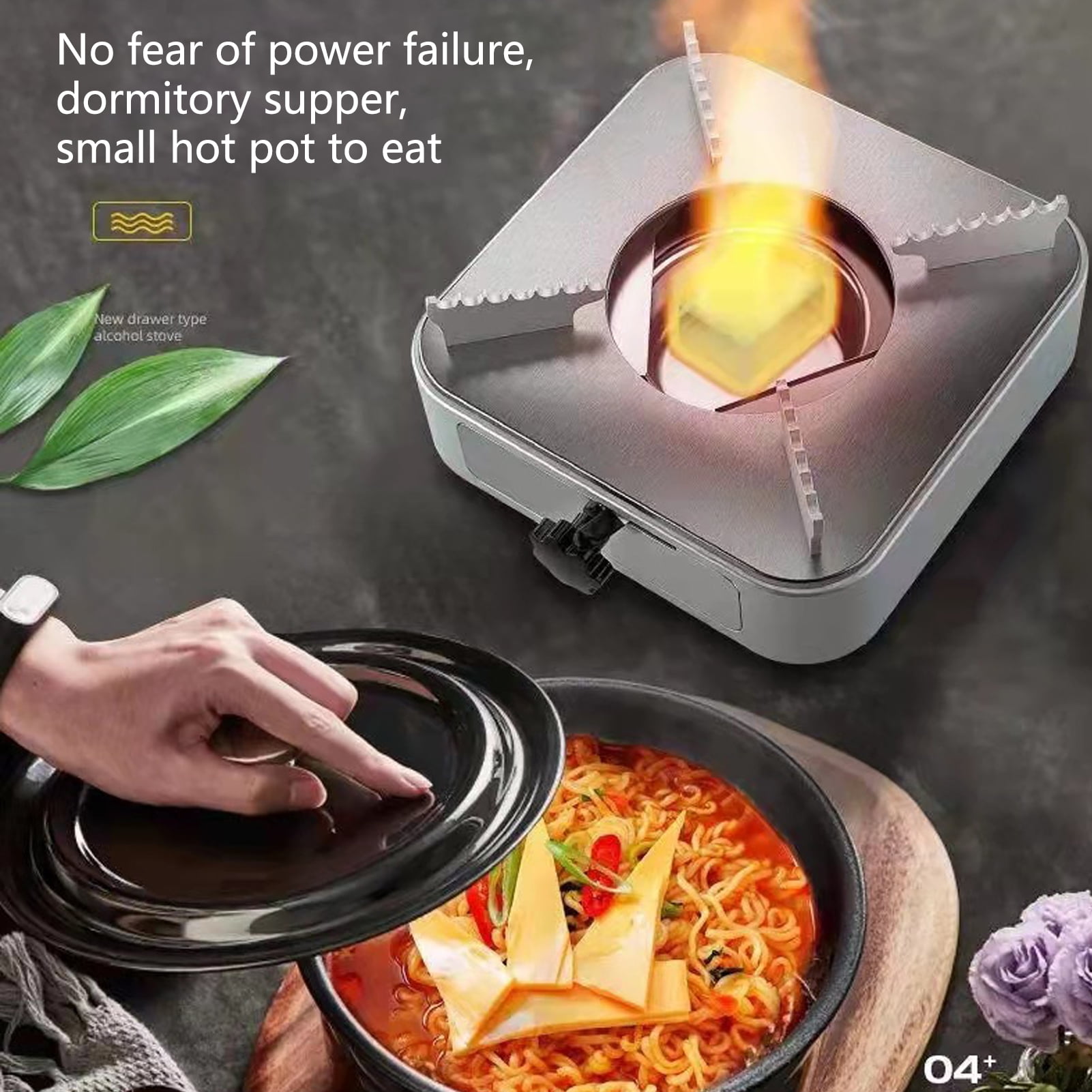 Hesroicy Adjustable Firepower Heat Insulation Edge Anti-rust Dry Boiler ...