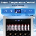 TITTLA 150 Can Beverage Refrigerator with Glass Door,Extra Bottles Rack ...