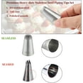 Piping Tips Set, Stainless Steel Cake Decorating Tips, Frosting Icing ...