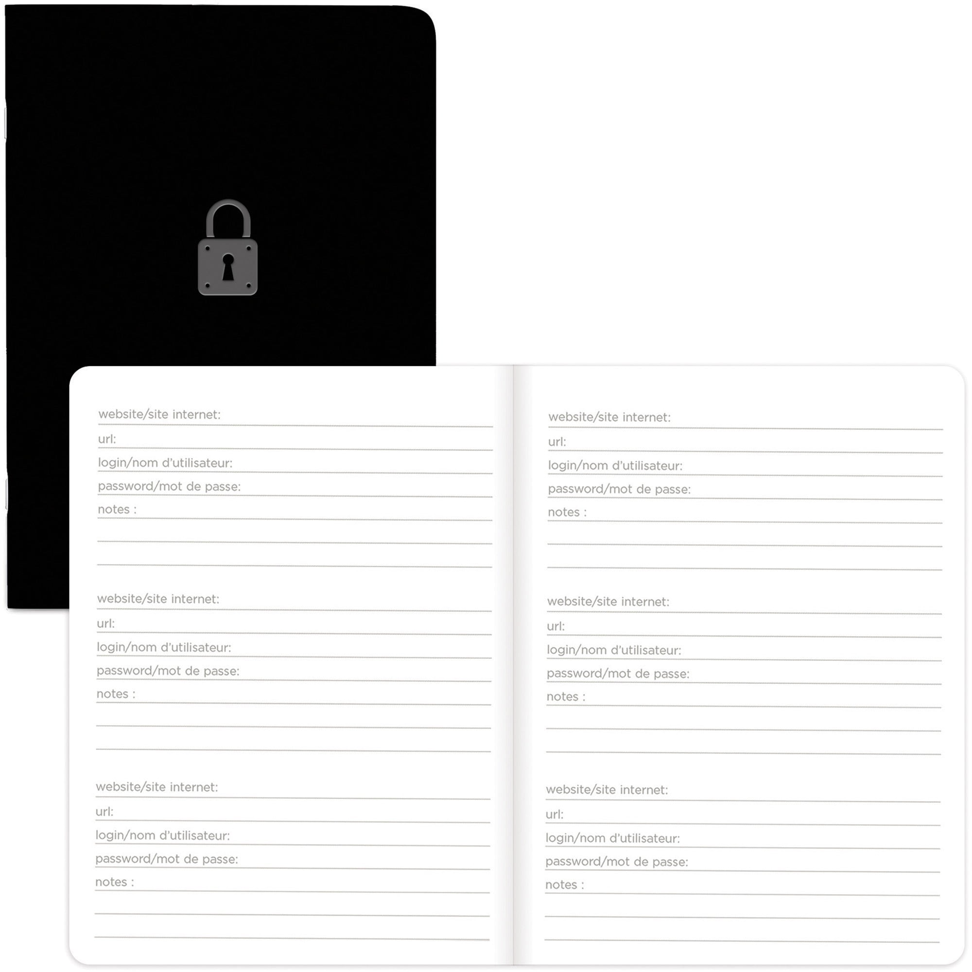 Rediform, REDA00781, Password Notebook, 1 Each - Walmart.com