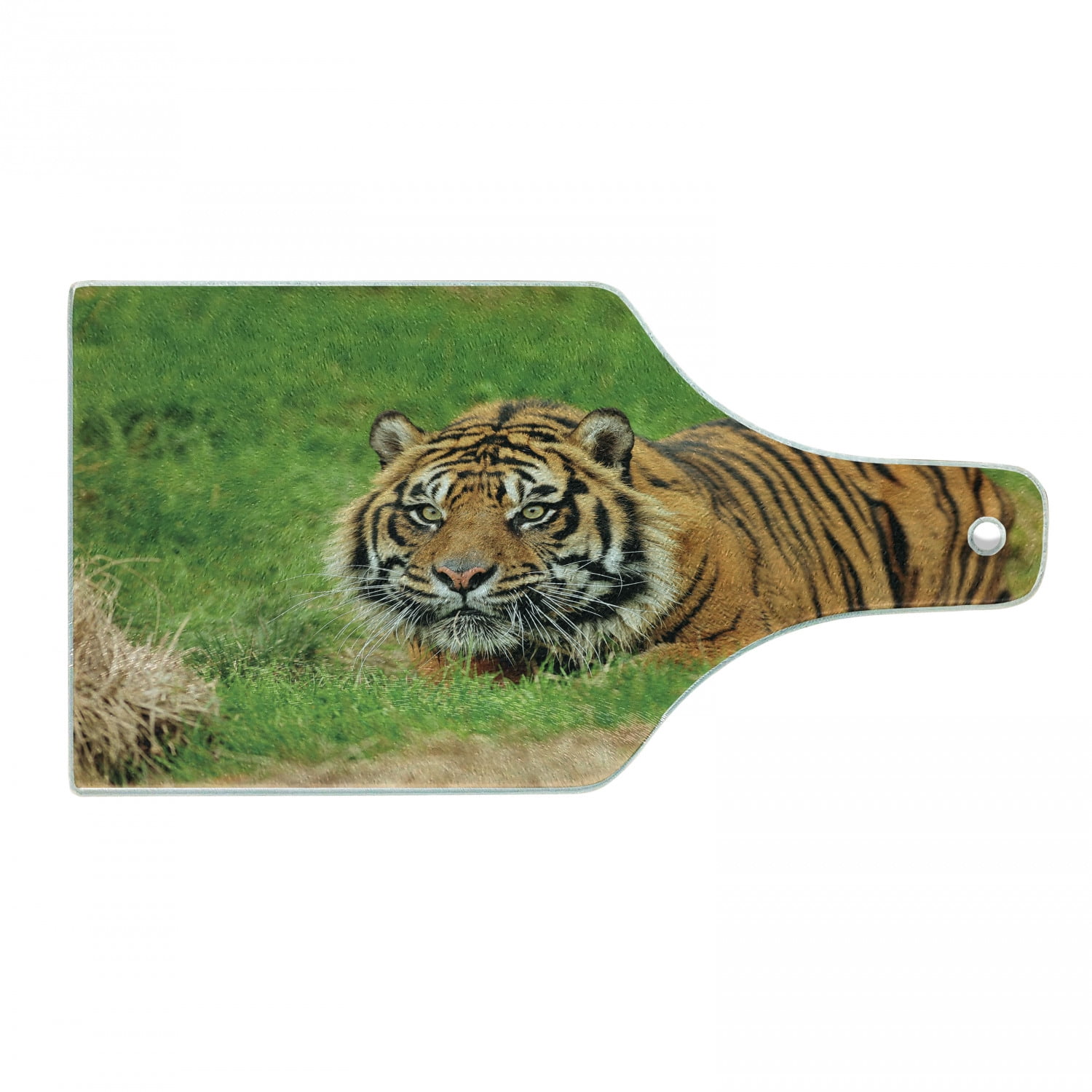 Tiger Cutting Board, Sumatran Feline Hiding in Ambush While Stalking ...