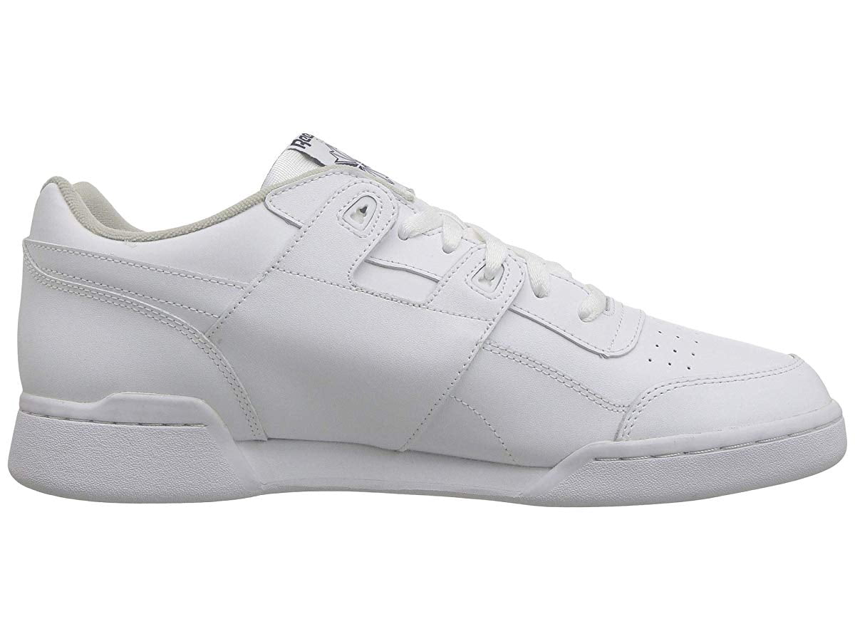 Reebok Mens Workout Plus Sneaker 3.5 White/Royal - Walmart.com