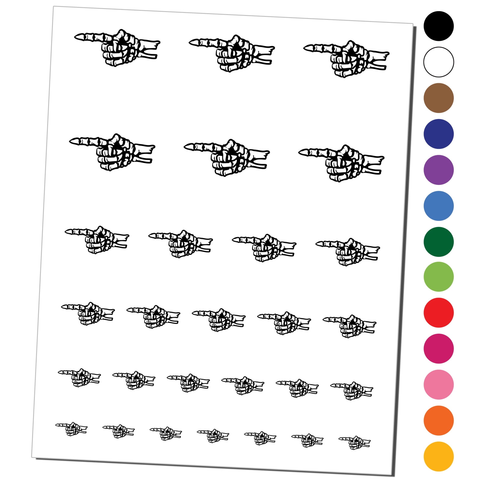 Skeleton Bone Hand Pointing Index Finger Spooky Halloween Water ...