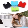 4pcs/set Mini USB Hub 4 Port Expander Foldable Square Shape Adapter for ...