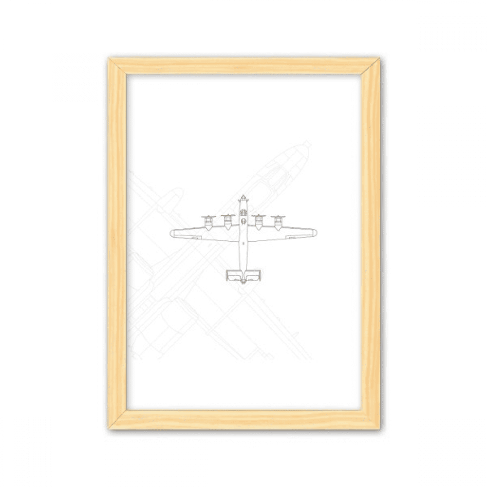 Plane Line Military Art Deco Fashion Decorative Wooden Painting Home ...