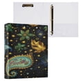 2 Pack PVC Round Ring Binders, 200 Sheet Capacity D-Ring File Folder ...