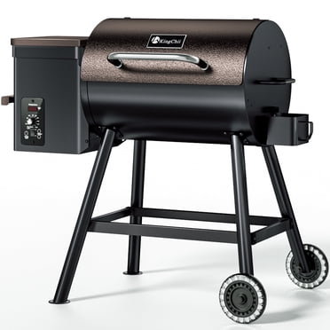 KingChii 456 sq. in Wood Pellet Smoker & Grill BBQ with Auto ...