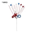 Aff*ordable！Star Themed Decorative Picks US Independence Day Series ...