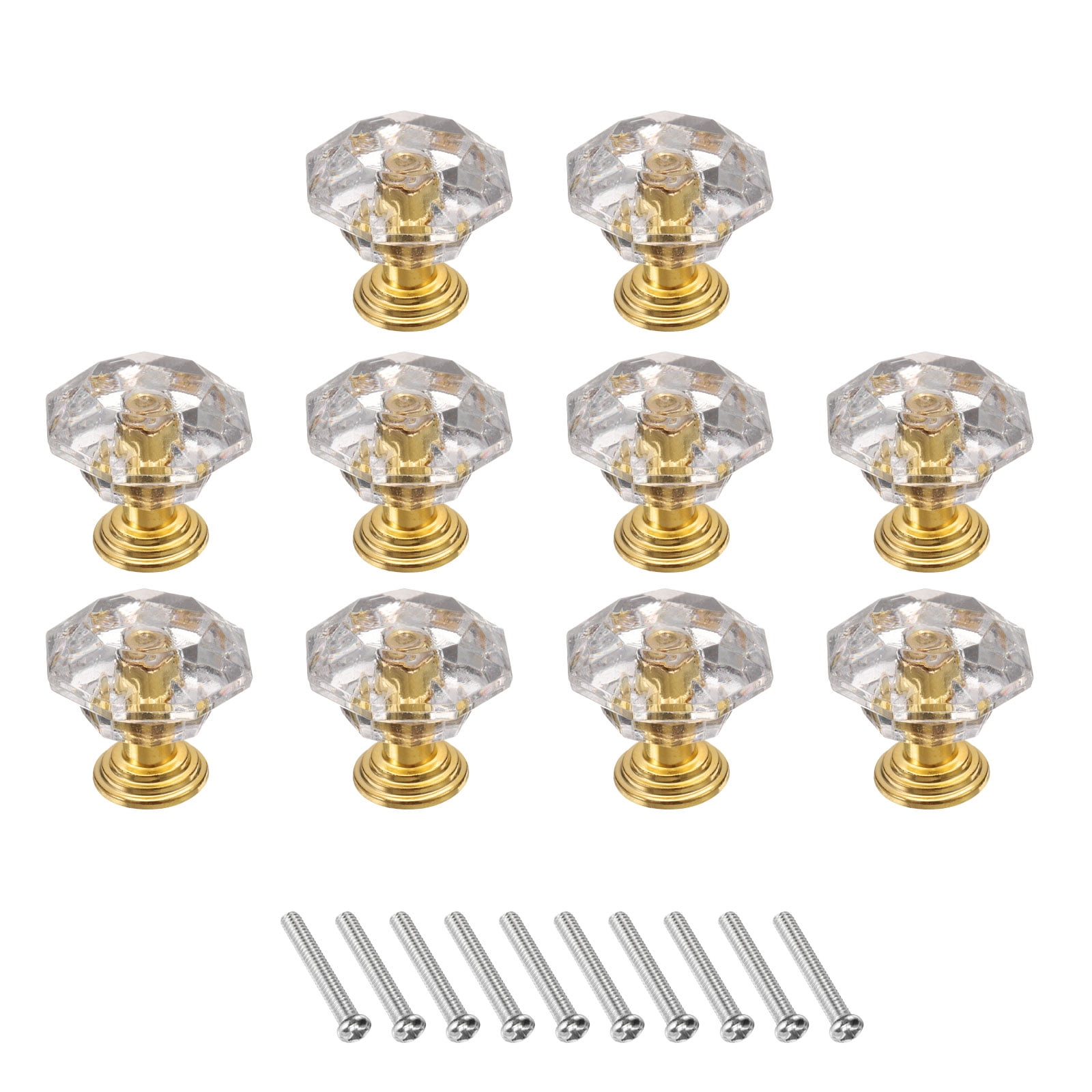 Click here for Unique Bargains 10 Pcs Crystal Drawer Knobs 24 Mm... prices