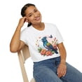 Bird Floral Tee Colorful Native New Zealand Bird Graphic T-Shirt Unisex ...