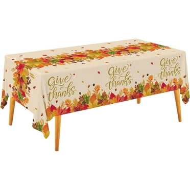 Romanstile Fall Tablecloth 60x84inch Rectangular Thanksgiving Autumn ...