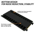 3 Channels Cable Protector Ramp, Rubber Cable Ramp with 28000 Lbs Load ...