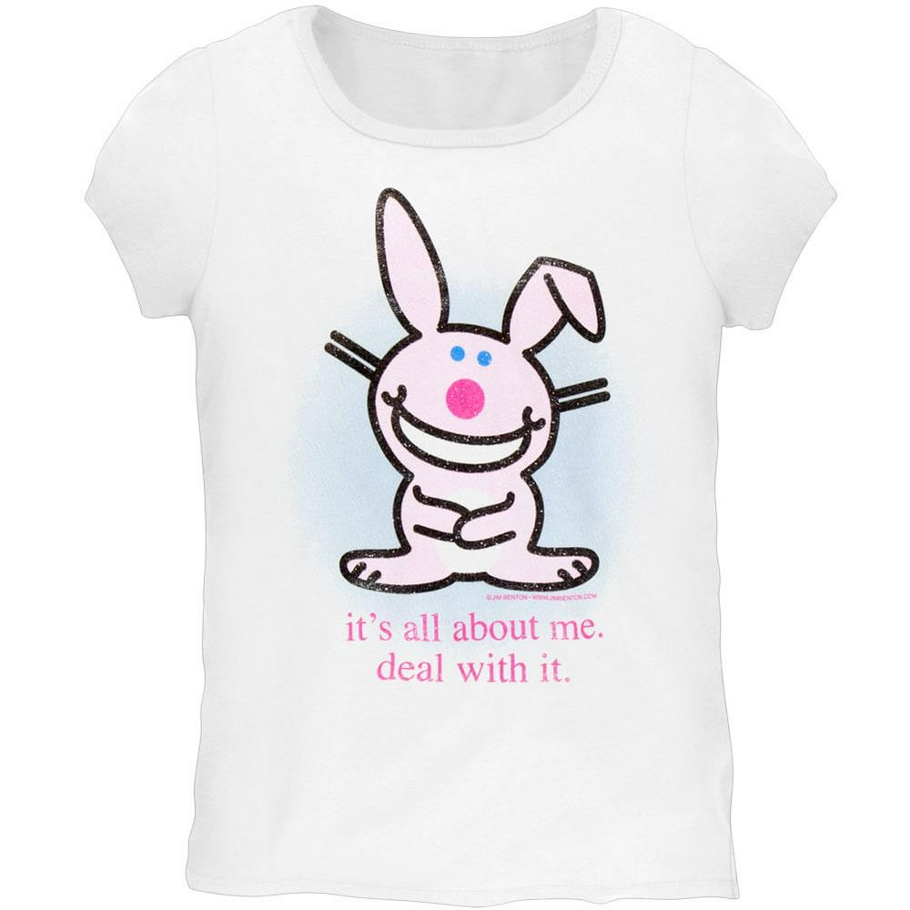 It's Happy Bunny - Happy Bunny - About Me Youth T-Shirt - Medium ...