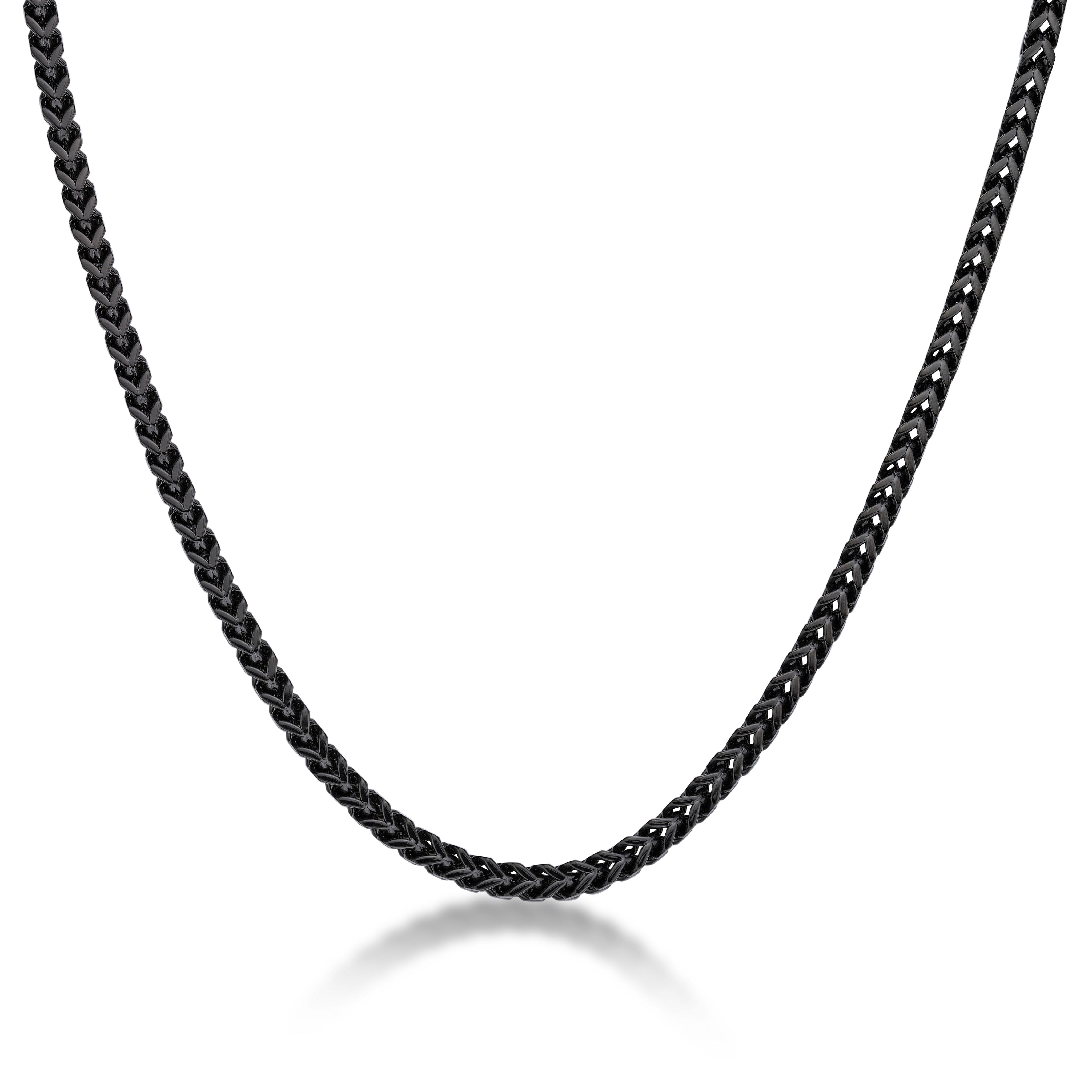 Metro Jewelry Stainless Steel Foxtail 4 MM Chain Necklace for Men 24 ...
