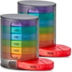 MEDca 31-Day Monthly Pill Organizer, Portable Medication Pods, 2-Pack ...