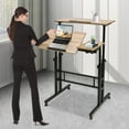 Adjustable Laptop Desk Rolling Laptop Desk Adjustable Height Computer ...