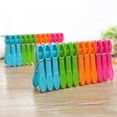 DYTTDG 48Pcs Clothes Pegs Colourful Clothespins Windproof Plastic ...