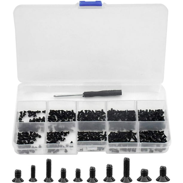 450PCS Miniature Screws, Phillips Flat Head Small Screw M2.3 M2.6 M3 ...