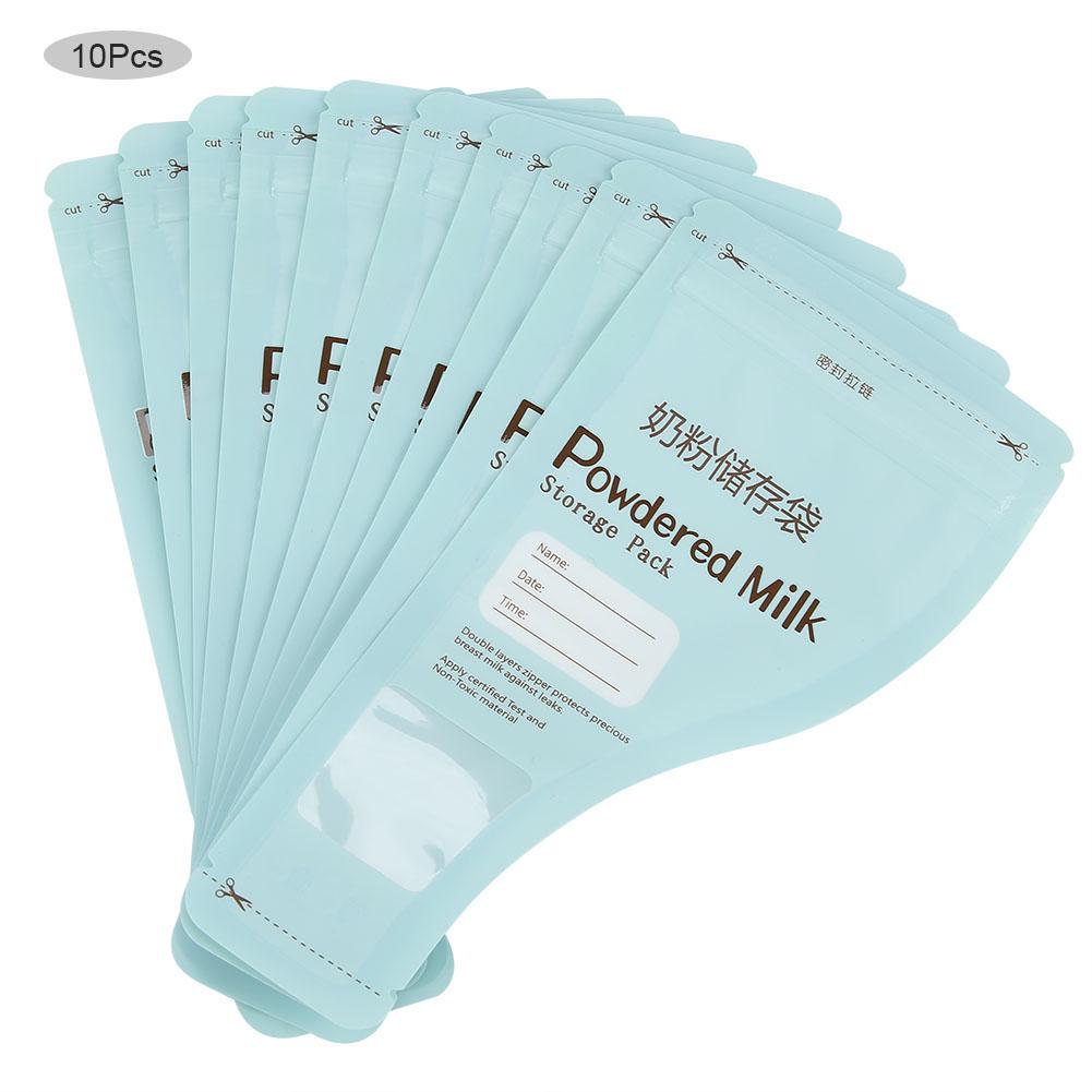 Peahefy 10pcs Portable Baby Feeding Milk Powder Storage Bags Disposable ...