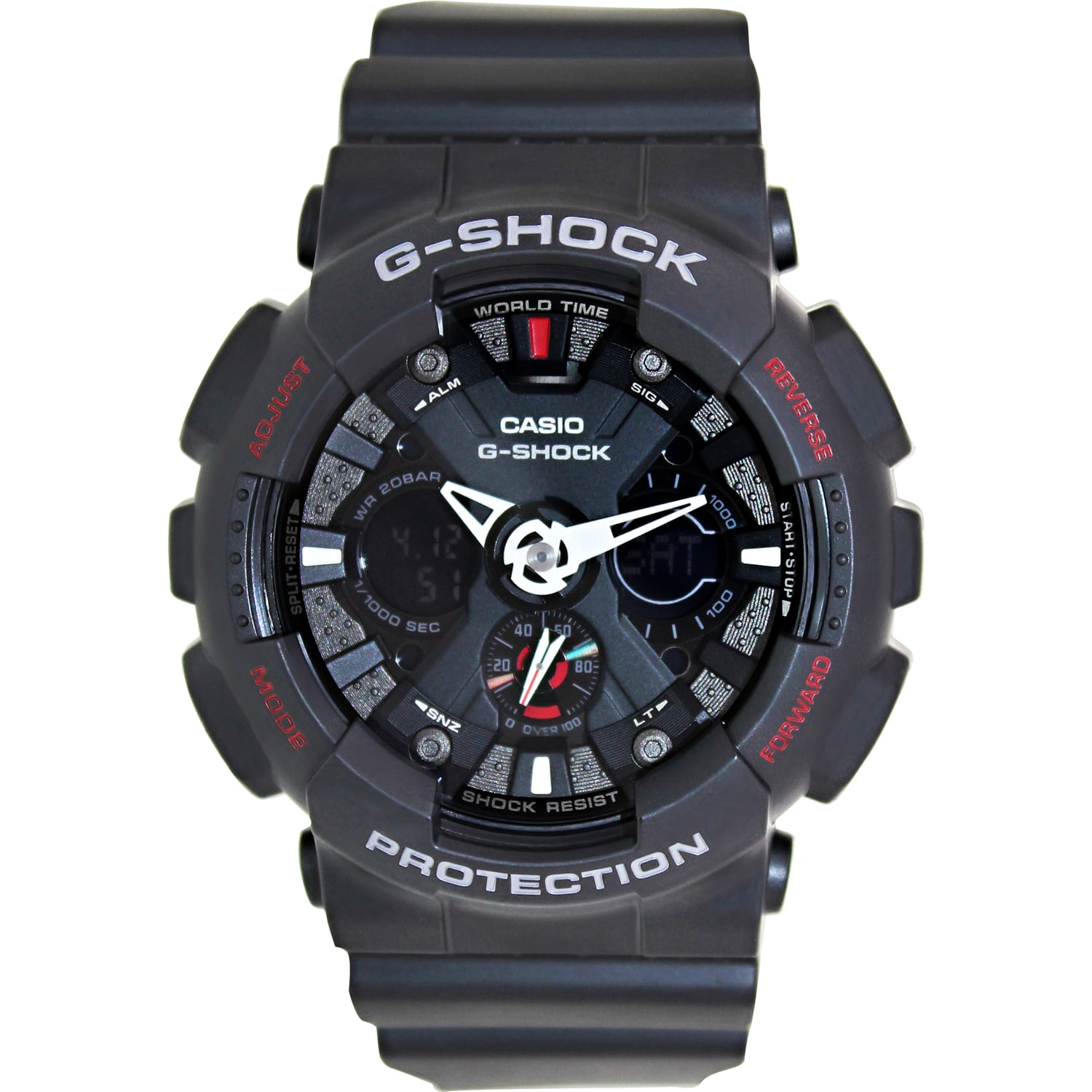 Men's G-Shock GA120-1A Black Resin Quartz Fashion Watch - Walmart.com