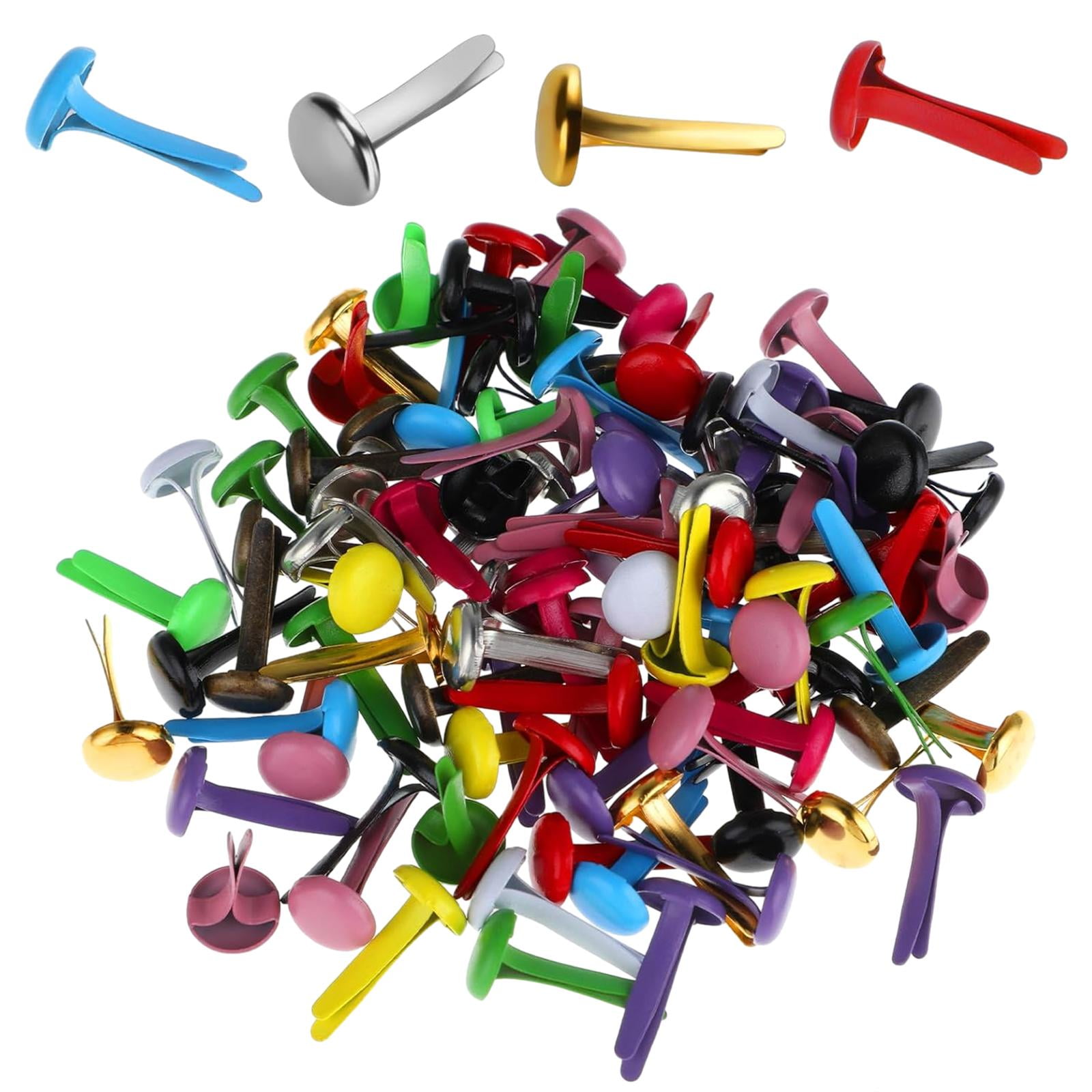200 Piezas Mini Clavos de Metal Clavos de Cabeza Redonda Colores ...