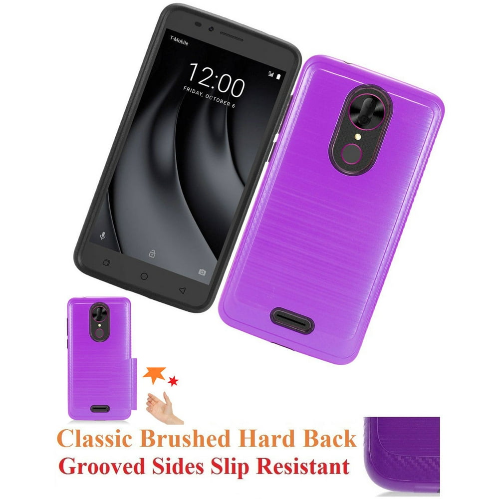 for 6" T-Mobile REVvL + PLUS coolpad Case Phone Case Grooved Sides Firm ...
