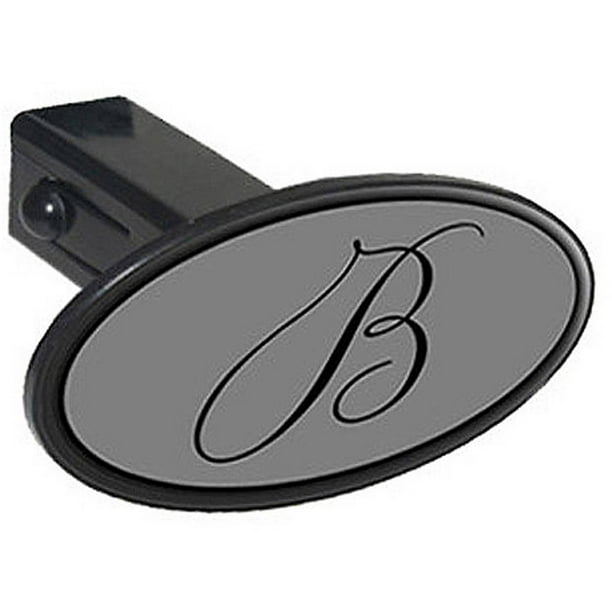 B Fancy Elegant Letter Initial 1 1 4 Inch 1 25 Oval Tow Trailer