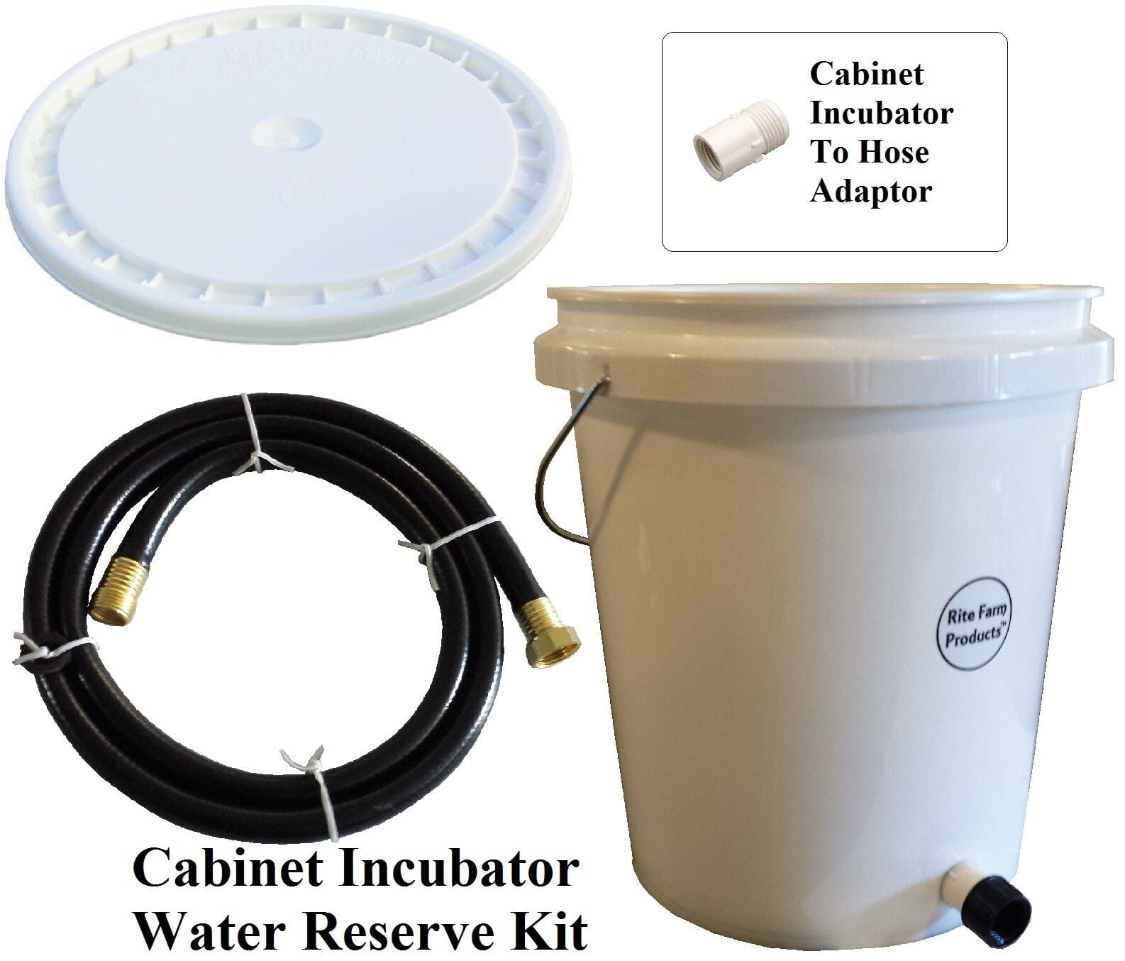 RITE FARM PRODUCTS CABINET INCUBATOR 5 GALLON GRAVITY WATER SUPPLY ...