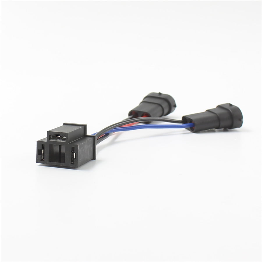 2Pcs H9/H11 Male to H4 3-prong Female Dual Beam Headlight Wiring ...