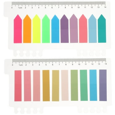 OWLKELA 1200 Pcs Page Markers Colored Sticky Index Tabs, Arrow Flag ...