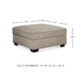 Signature Design by Ashley Modern Farmhouse Bovarian Ottoman with ...
