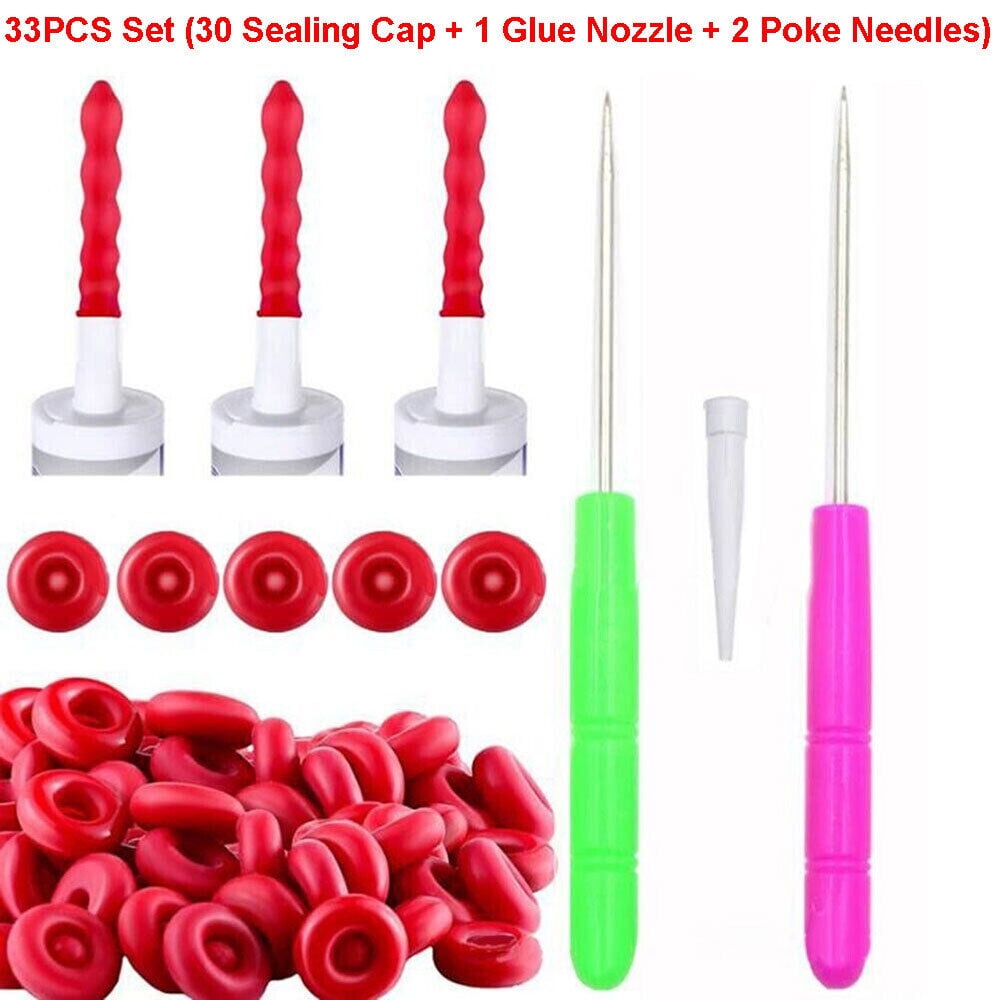 33PC Saver Open-Caulk Cap Caulk Sealer Caulking Tube For Sealing And ...