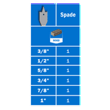 HART 6-Piece Assorted Hex Shank Spade Bit Set with Storage Case ...