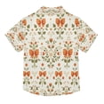 Boys Button-Down Shirt Short Sleeve Shirt Tops for 3Y Orange Bow and ...